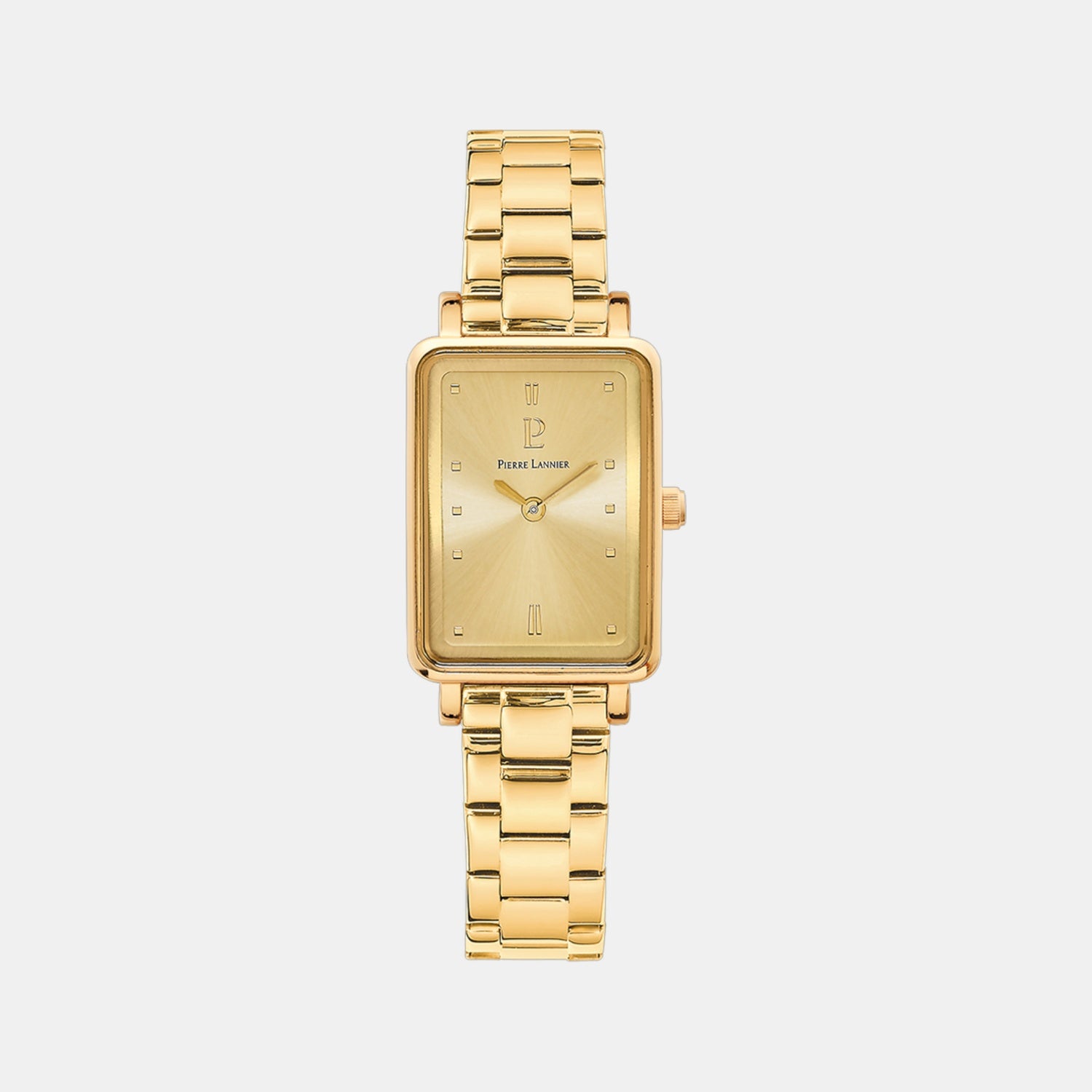 Ariane Women Quartz Gold Dial Analog Stainless Steel Watch 052J542 ...