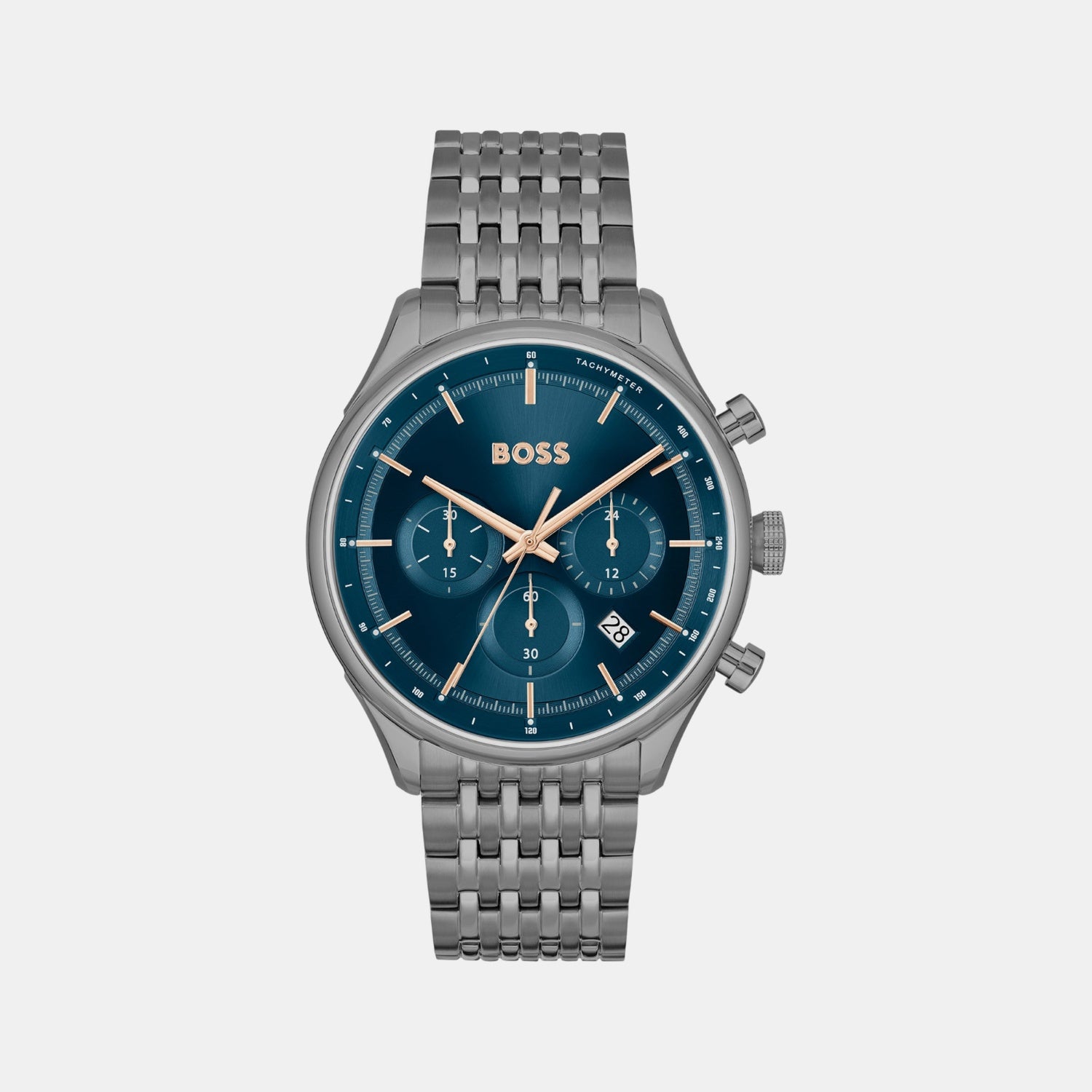 Boss Gregor Men Blue Chronograph Watch 1514083 – Just In Time