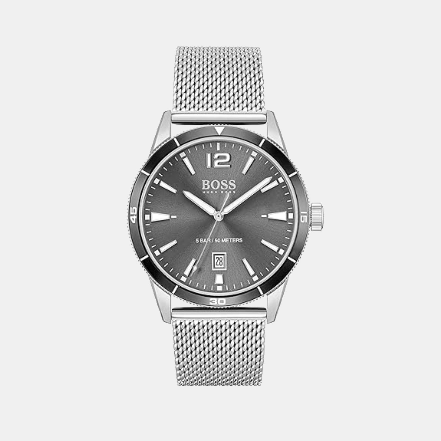 Boss Drifter Men Quartz Grey Dial Analog Leather Watch 1570126 – Just ...