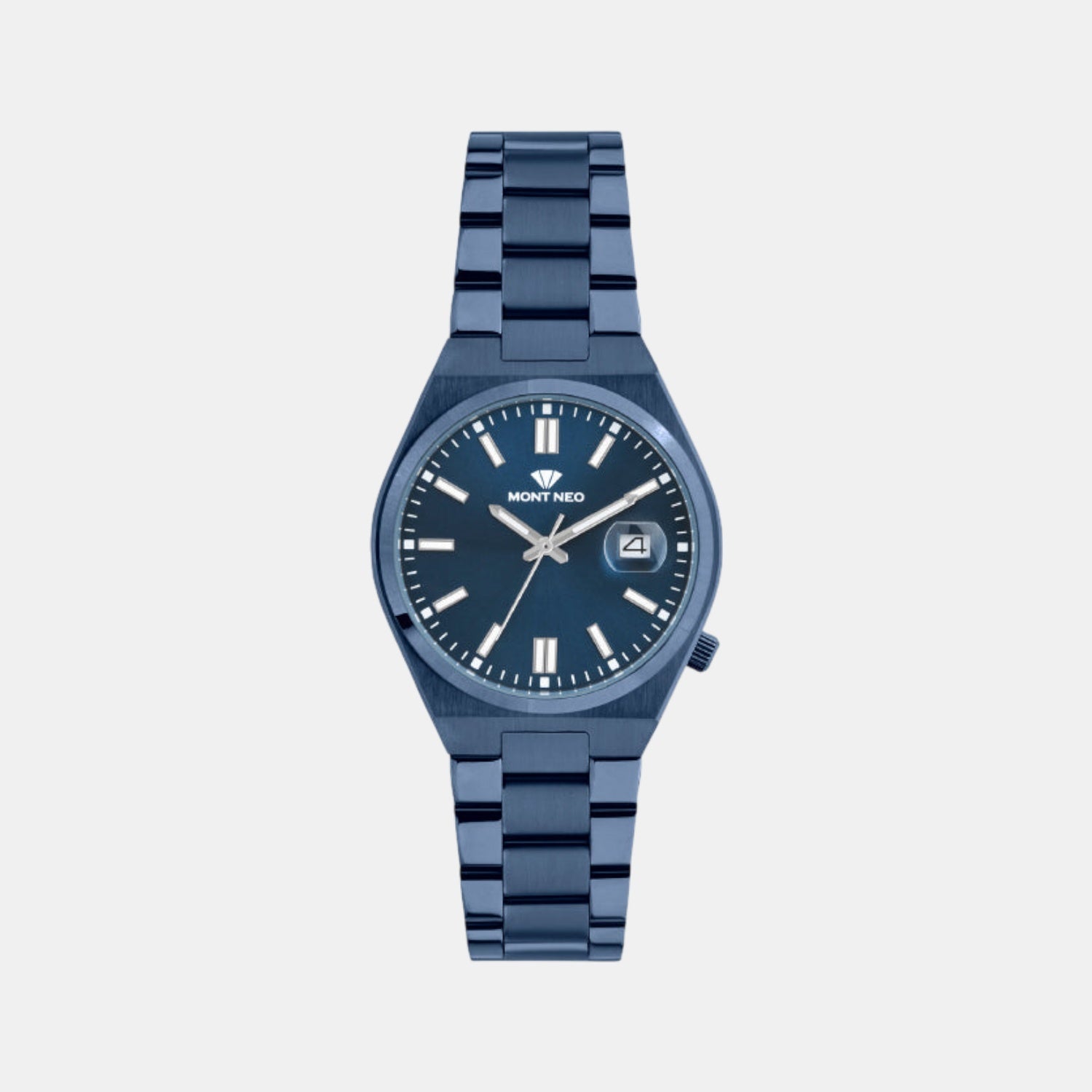Mont Neo Men Blue Metal Watch 3506E-M5505 – Just In Time