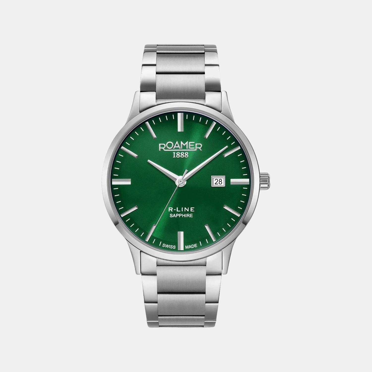 Roamer R-Line Classic Men Green Watch 718833 41 75 20 – Just In Time