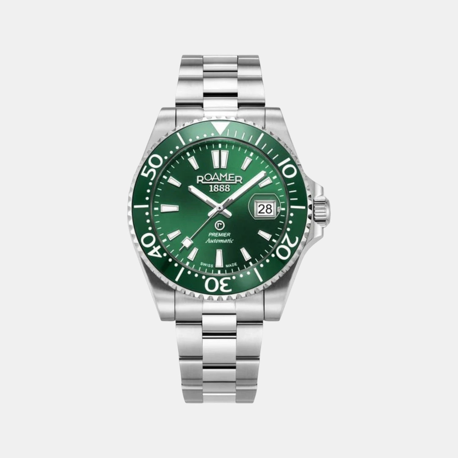 Roamer Premier Men Green Sunray Watch 986983 41 75 20 – Just In Time