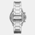 Fossil Bannon Men Quartz Green Dial Chronograph Stainless Steel Watch ...