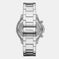 Fossil Bannon Men Quartz Green Dial Chronograph Stainless Steel Watch ...