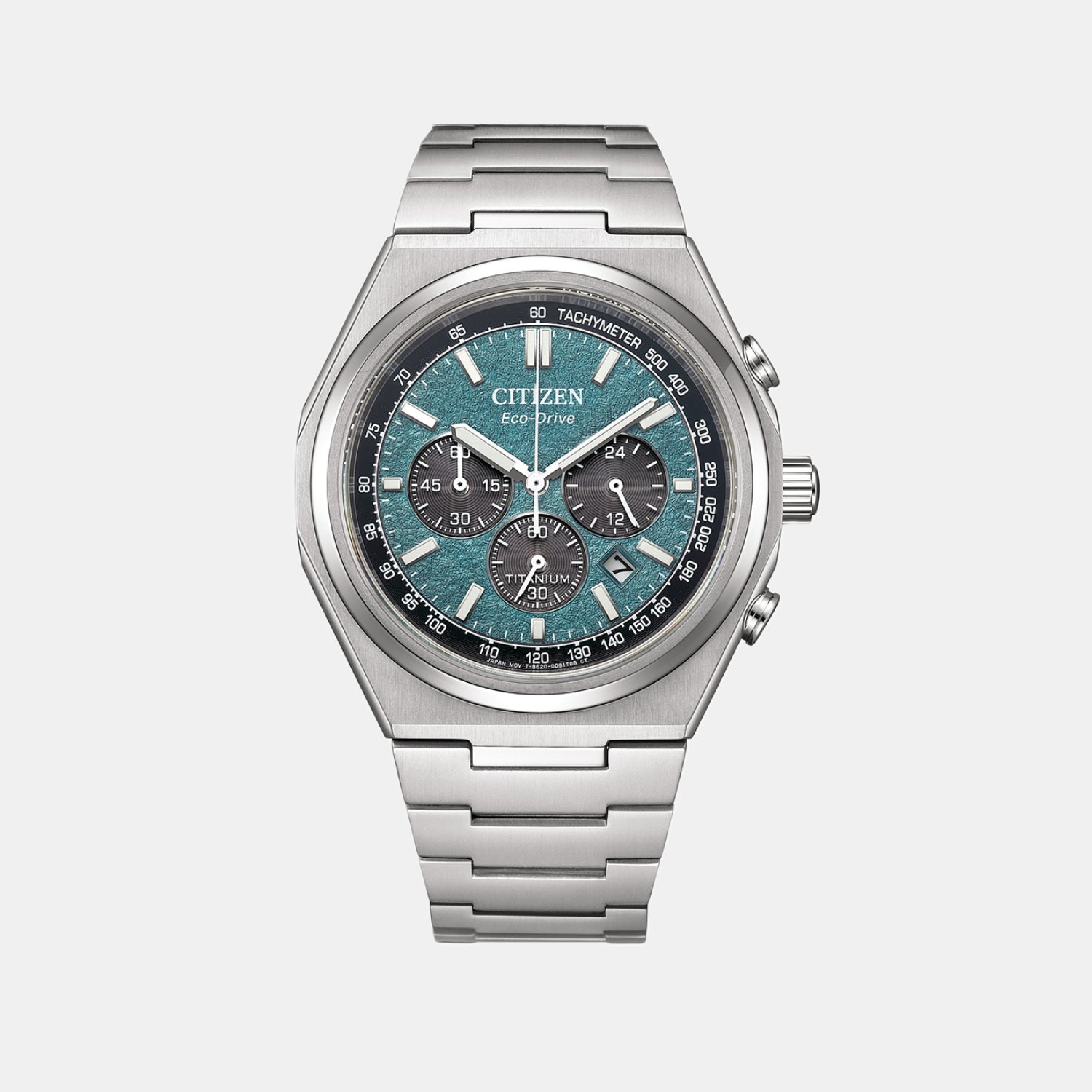 Citizen Zenshin Men Teal Chronograph Watch CA4610-85X – Just In Time