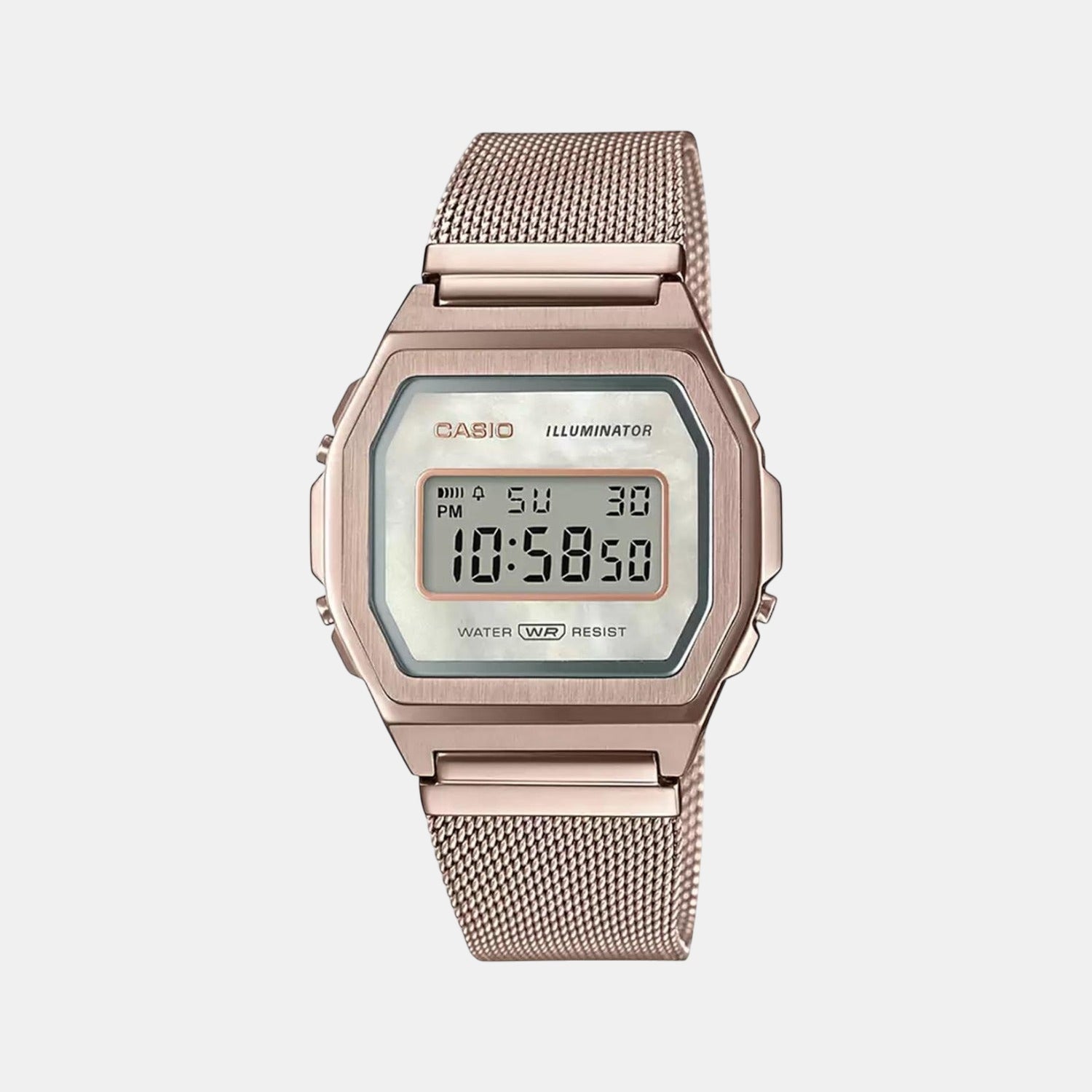 Casio Vintage Rose Gold Stainless Steel Watch D195 – Just In Time