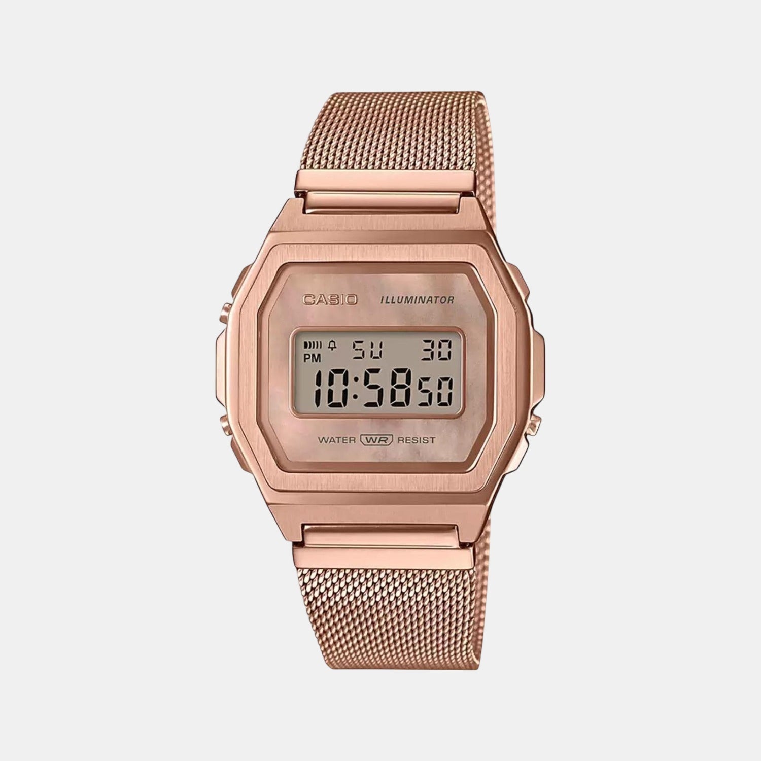Casio Vintage Rose Gold Stainless Steel Watch D196 – Just In Time