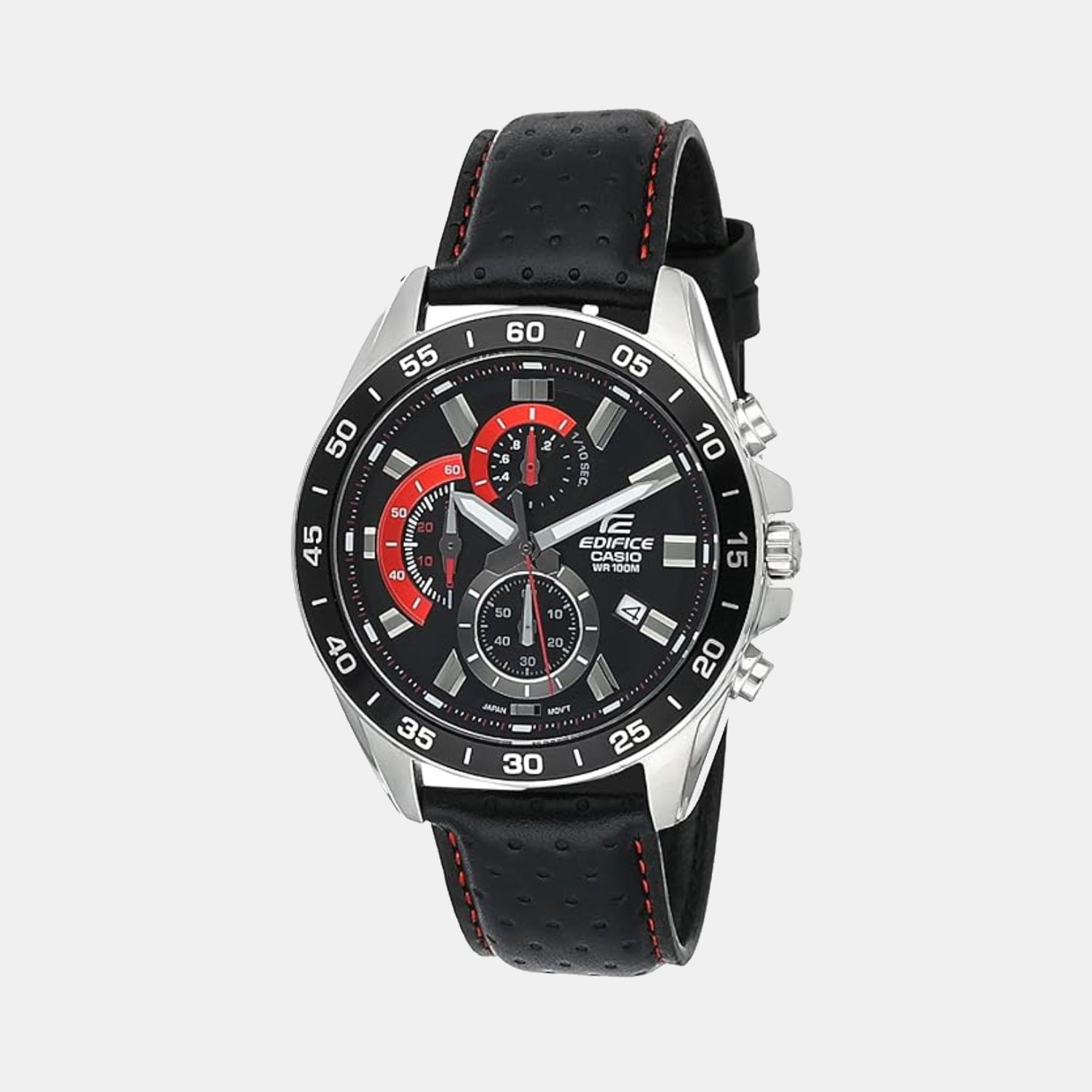 Casio Edifice Men Green Chronograph Leather Watch ED557 – Just In Time