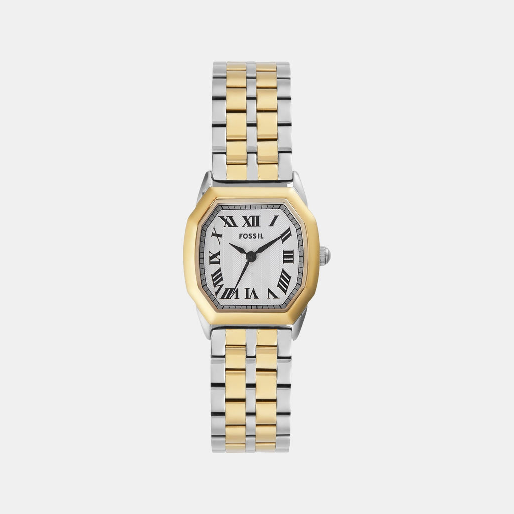 Fossil Harlow Women Cream Stainless Steel Watch ES5362 – Just In Time