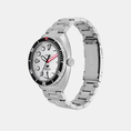 Fossil Breaker Men Quartz White Dial Analog Stainless Steel Watch ...