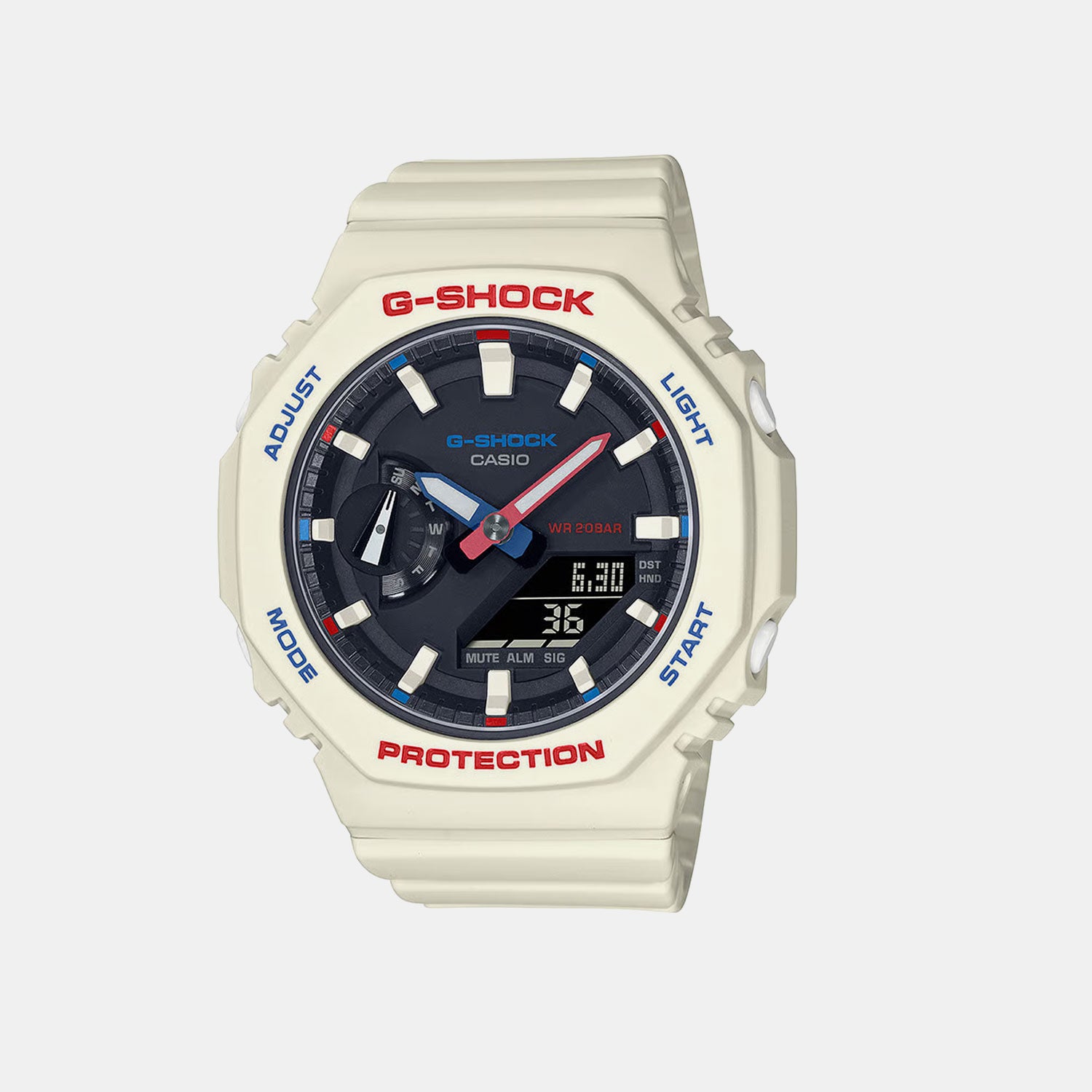 Casio G-Shock Women Quartz Black Dial Analog-Digital Resin Watch G1187 ...