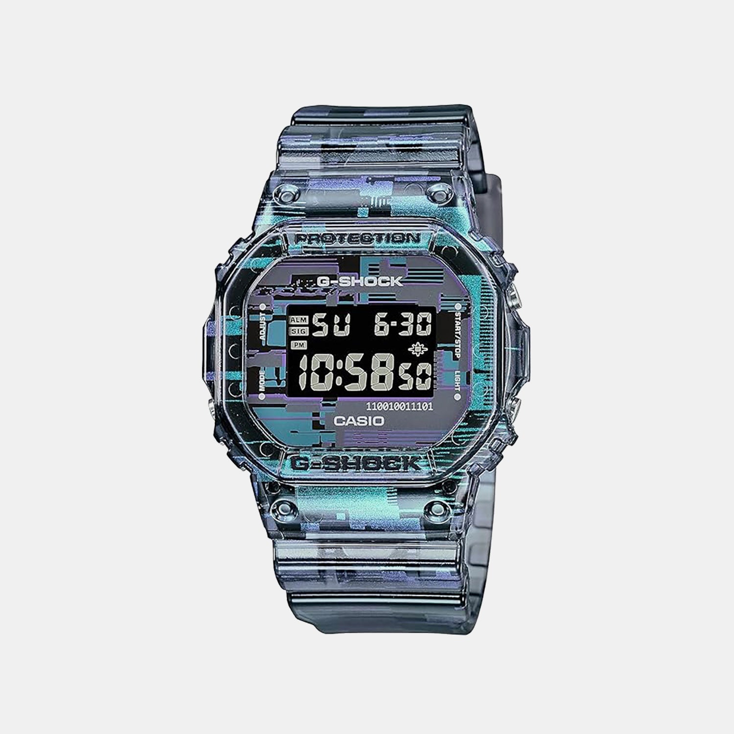 Casio G-Shock Men Quartz Blue Dial Digital Resin Watch G1259 – Just In Time
