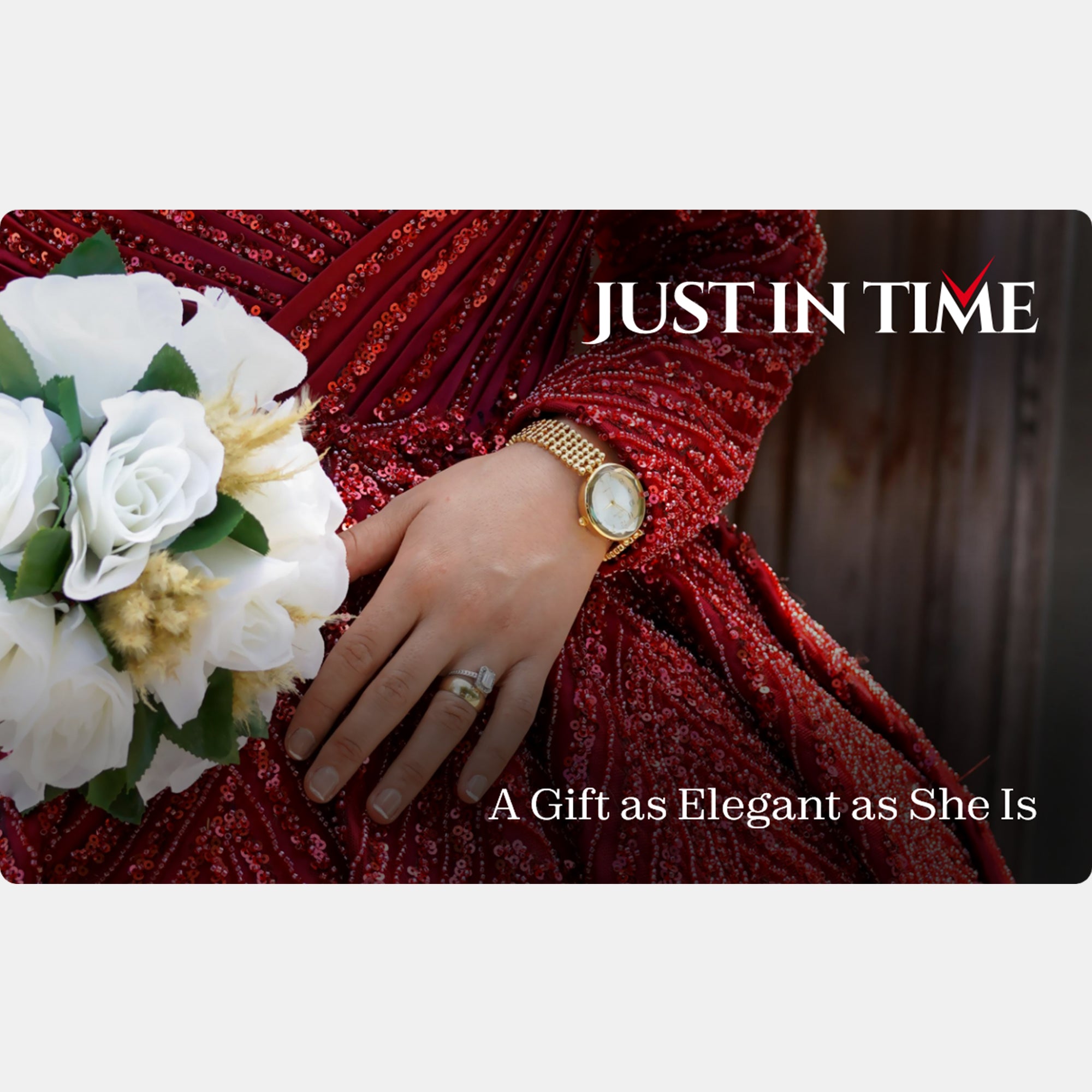 Wedding Gift Card for Bride | Just In Time