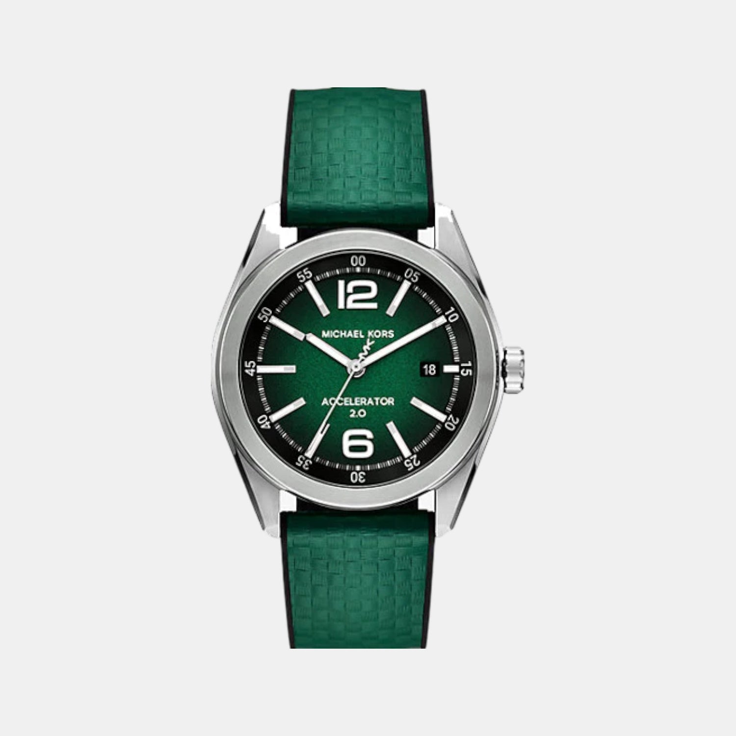 Michael Kors Accelerator 2.0 Men Green Fabric Watch MK9173 – Just In Time