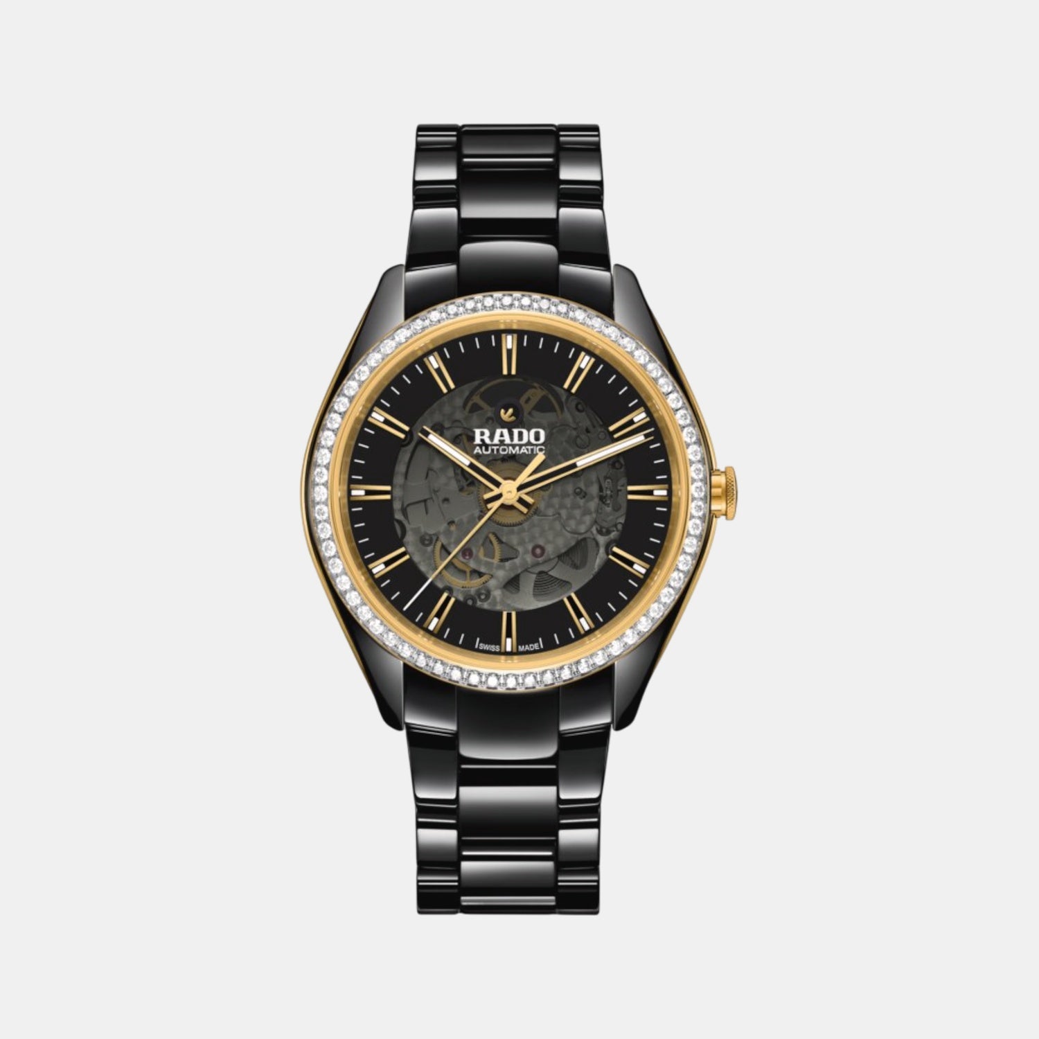 Rado HyperChrome Black Smoked Ceramic Watch R32157152 – Just In Time