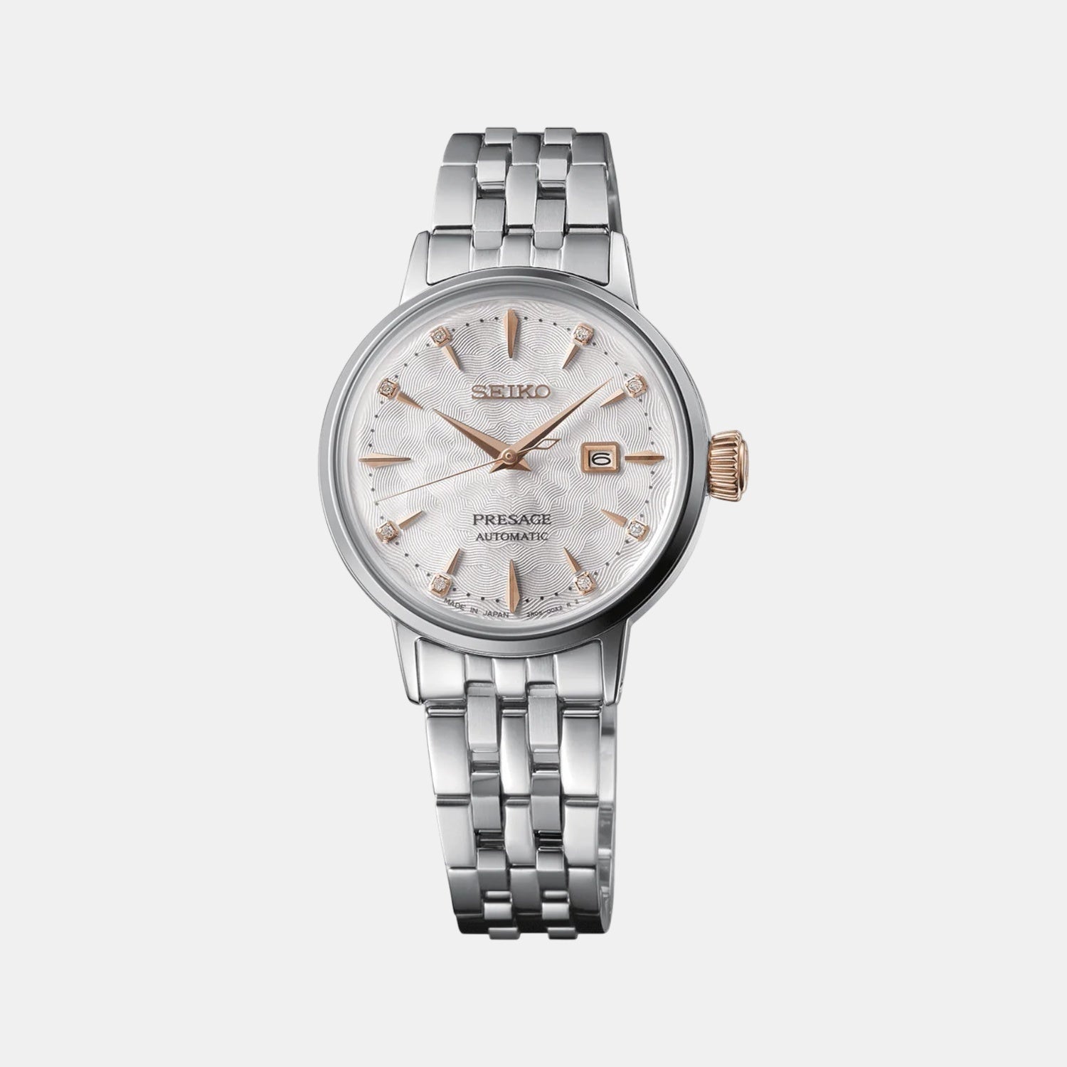 Seiko Presage Women White Stainless Steel Watch SRE009J1 – Just In Time