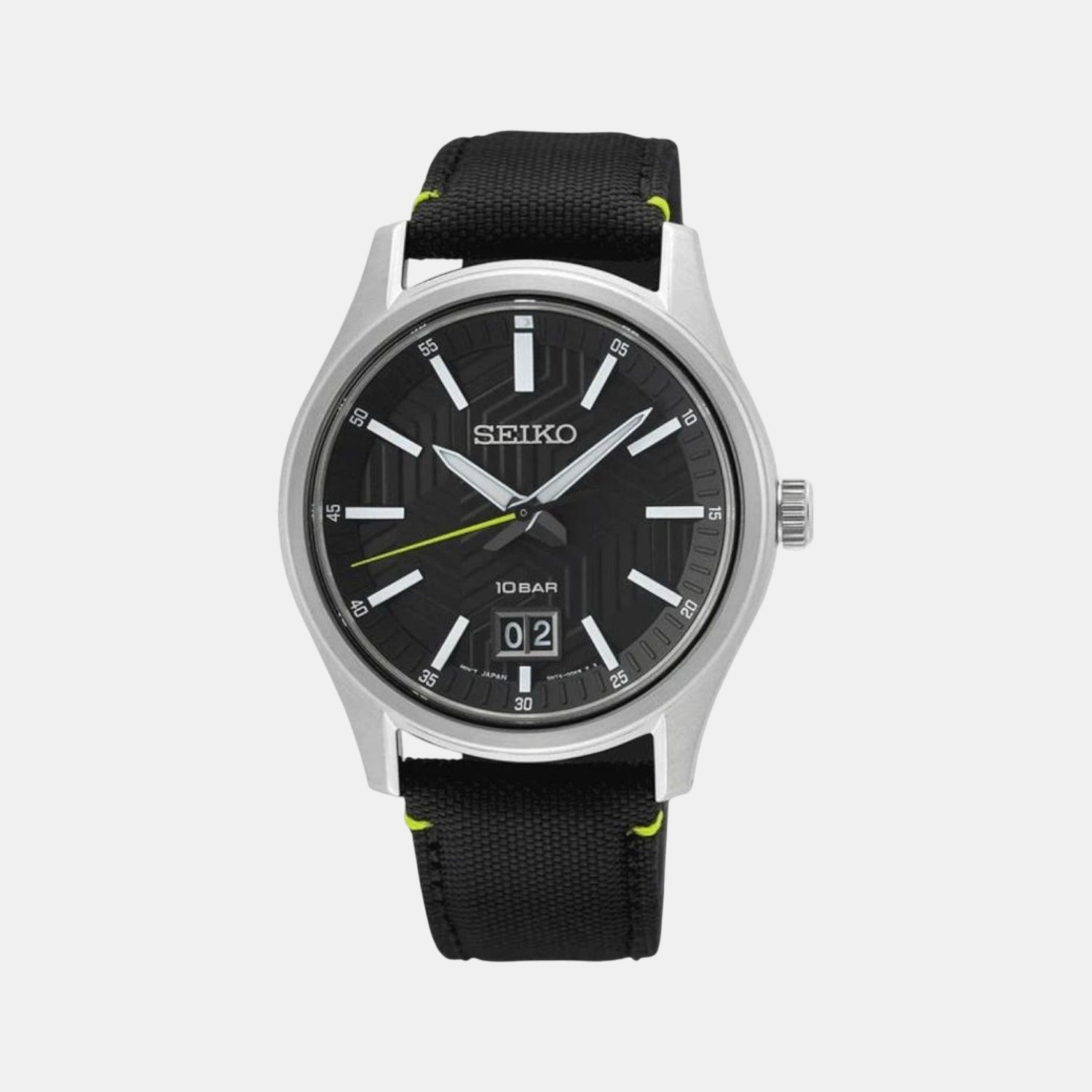 Seiko Dress Men Black Nylon Watch SUR517P1 – Just In Time