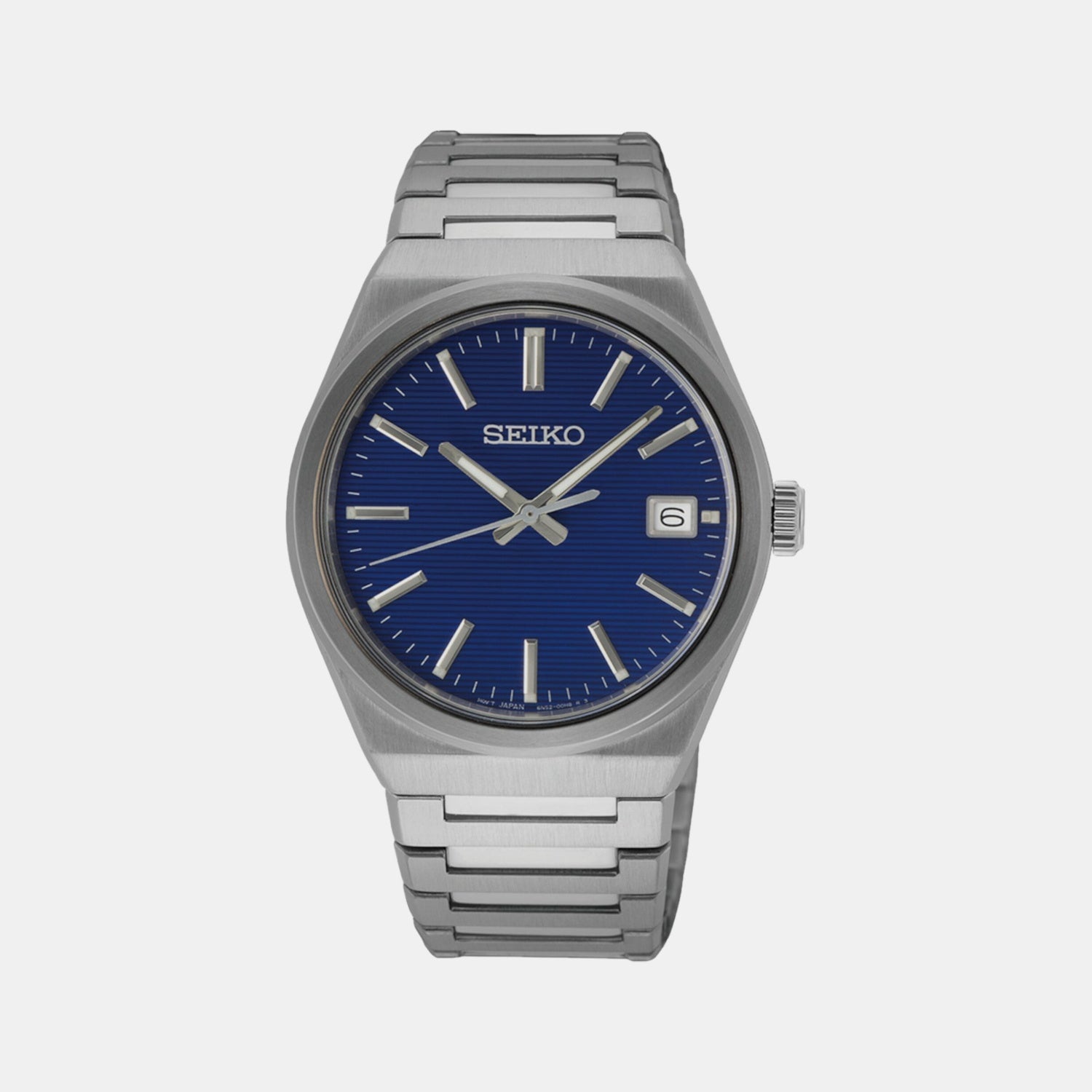 Seiko Dress Men Blue Stainless Steel Watch SUR555P1 – Just In Time