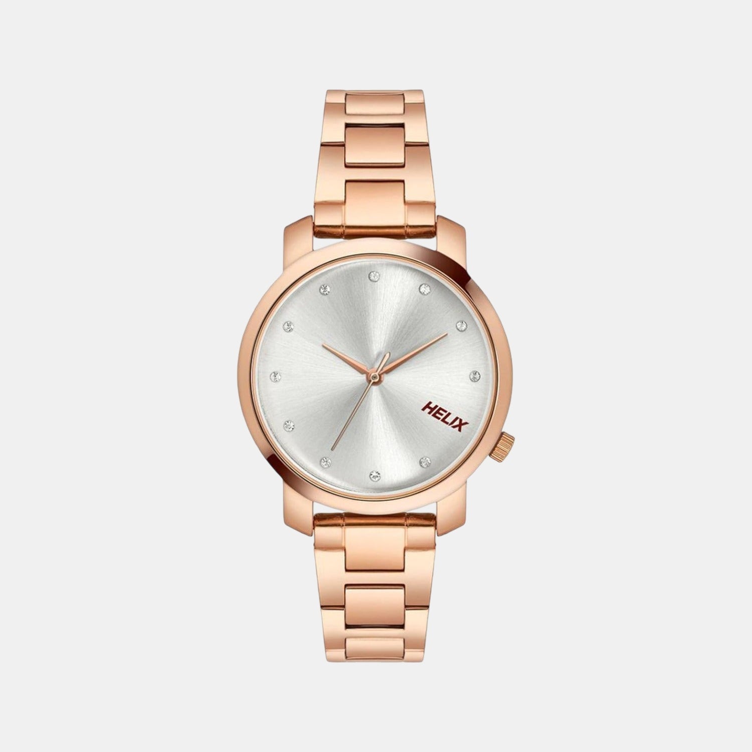 Helix Women Quartz Silver Dial Analog Stainless Steel Watch TW032HL34 ...