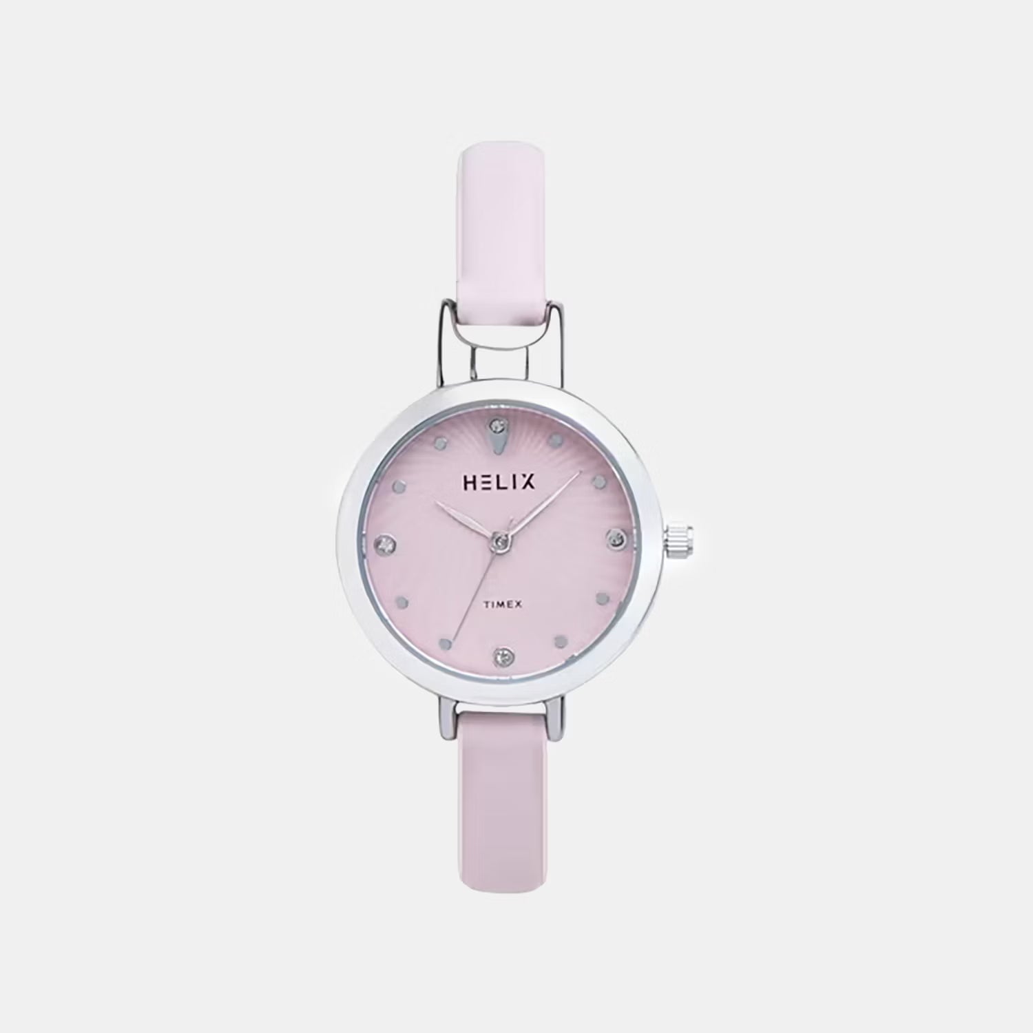 Helix Women Pink Leather Watch TW064HL00T – Just In Time