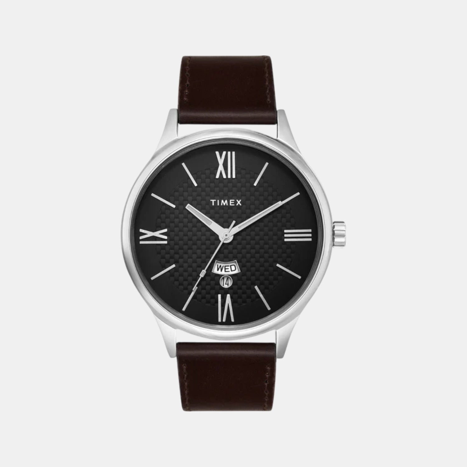 Timex Fashion Men Quartz Black Dial Analog Leather Watch TWEG18426 ...