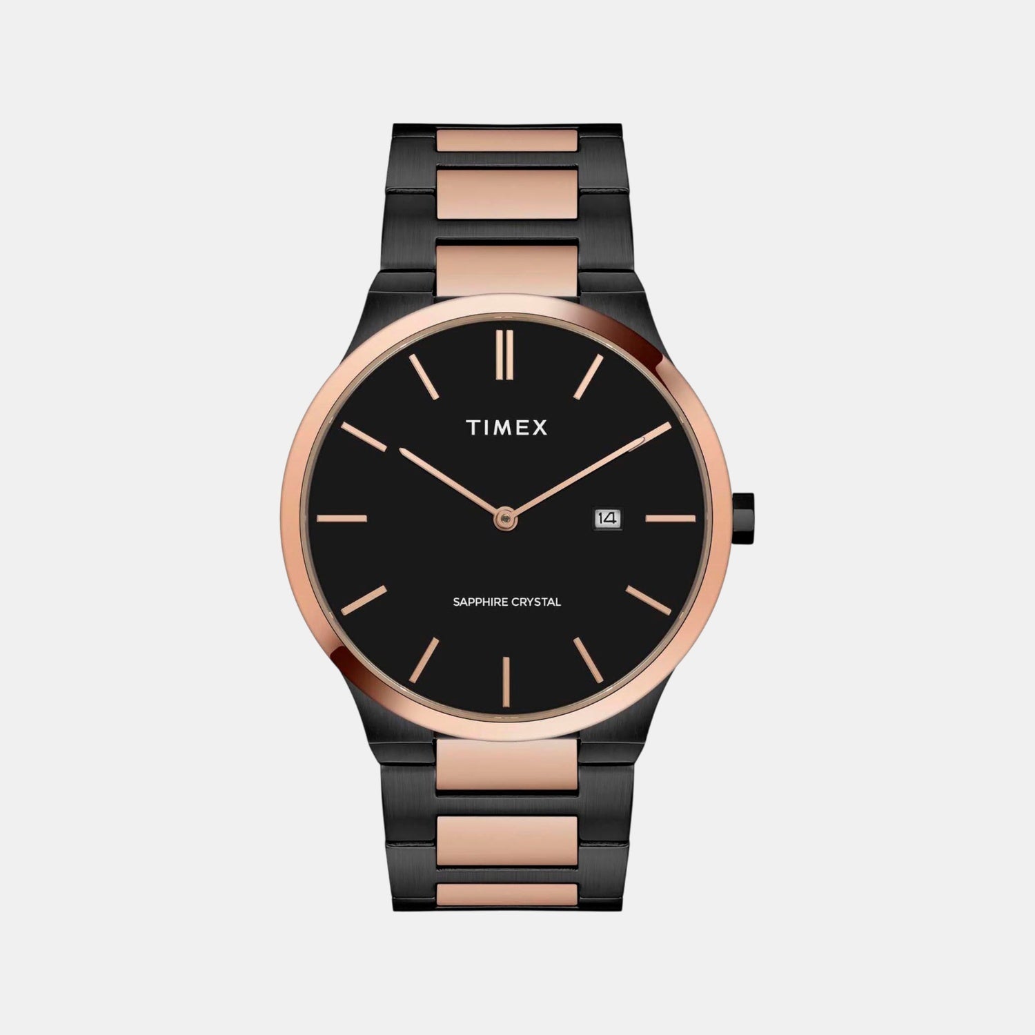 Timex E Class Men Black Stainless Steel Watch TWEG23601 – Just In Time