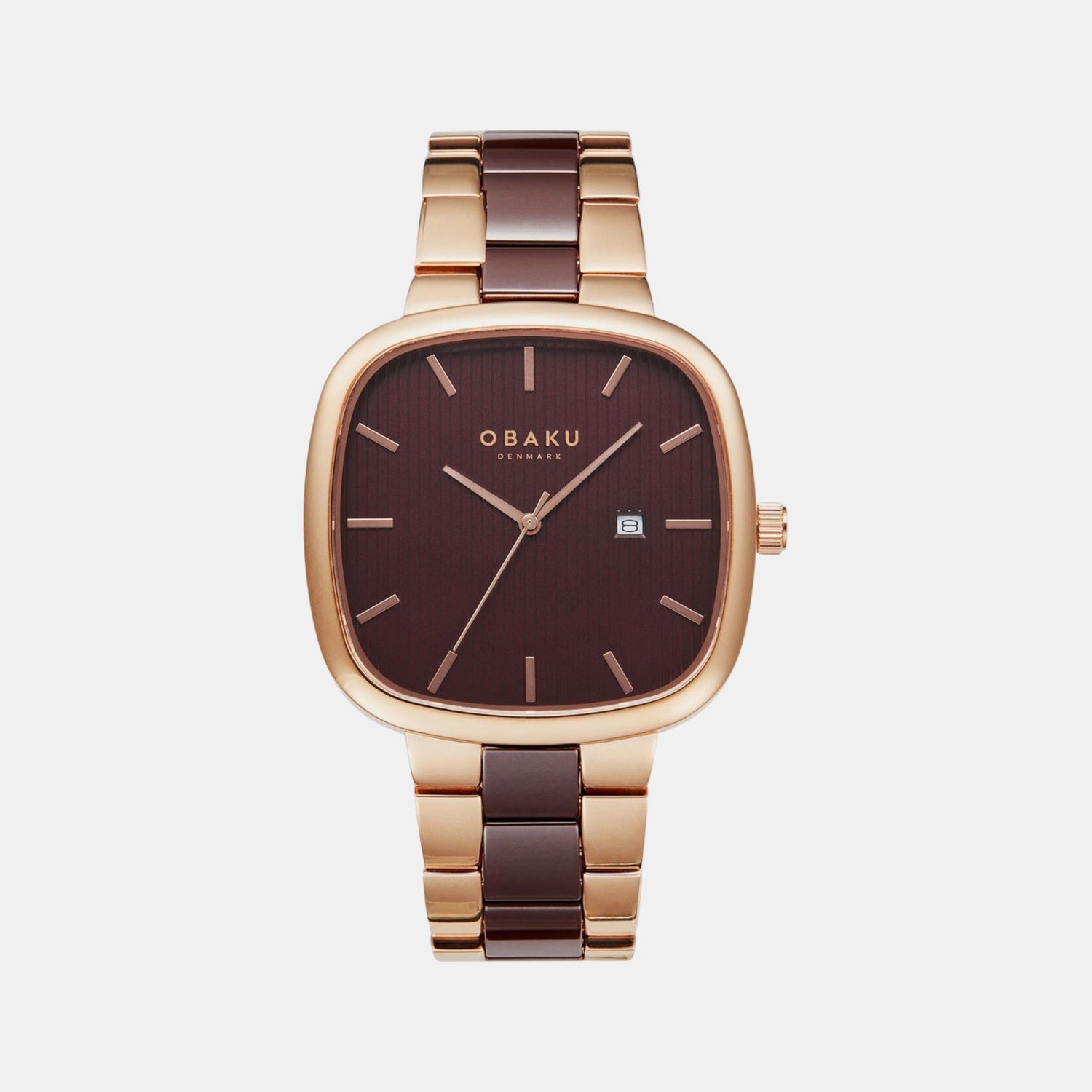 Obaku Imian Men Brown Ceramic Watch V282GDVNCN – Just In Time