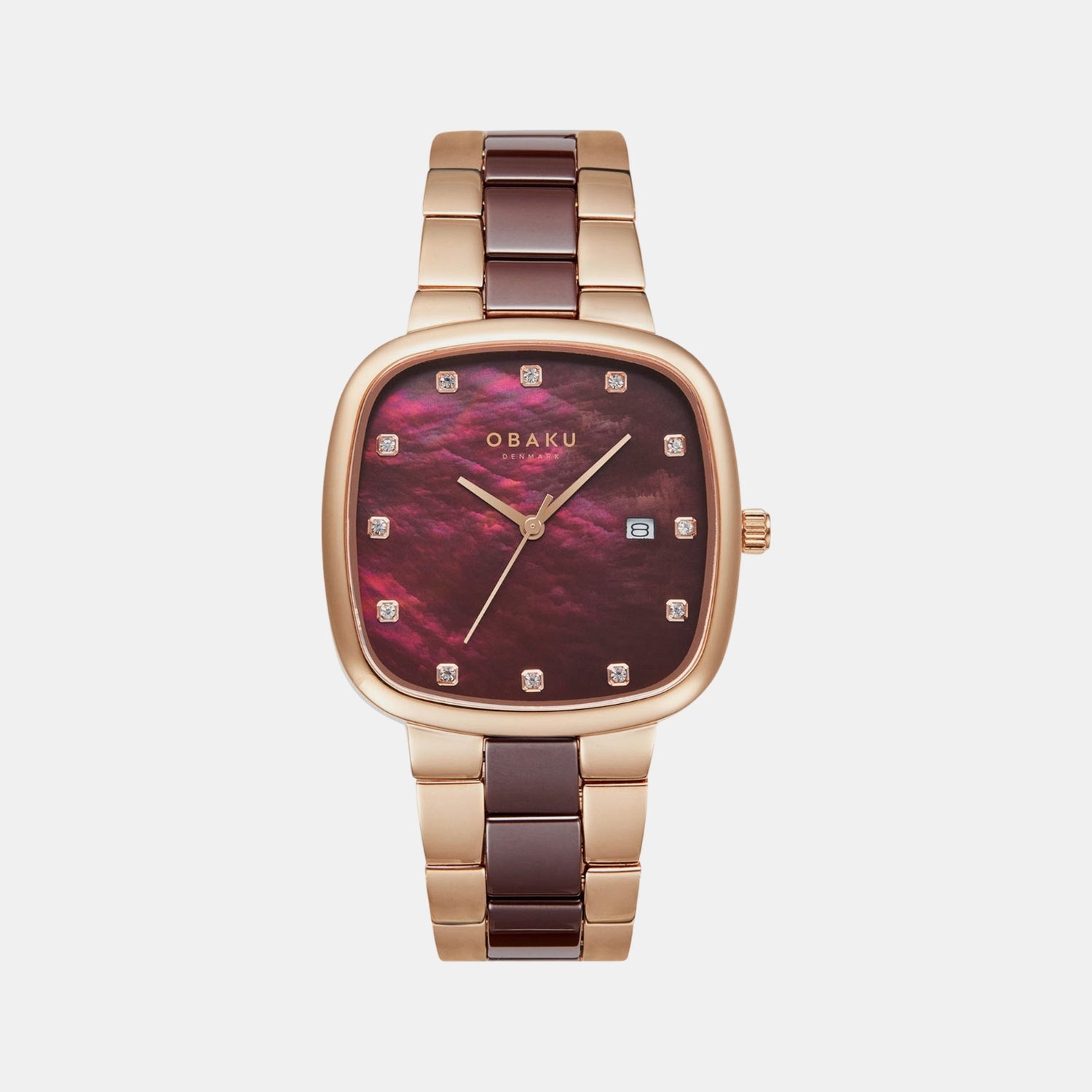 Obaku Imian Lille Women Brown Ceramic Watch V282LDVNCN – Just In Time