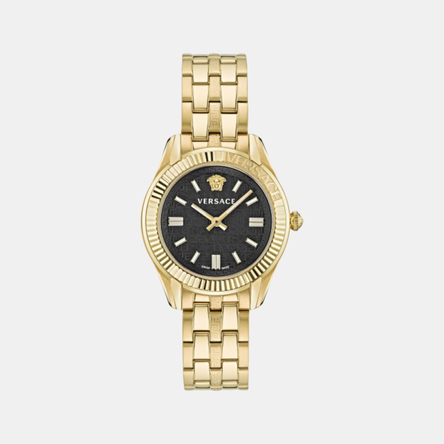 Versace Greca Men Black Stainless Steel Watch VE6C00623 – Just In Time