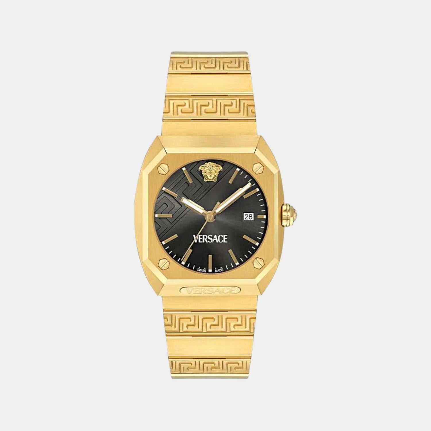 Versace Men Black Stainless Steel Watch VE8F00424 – Just In Time