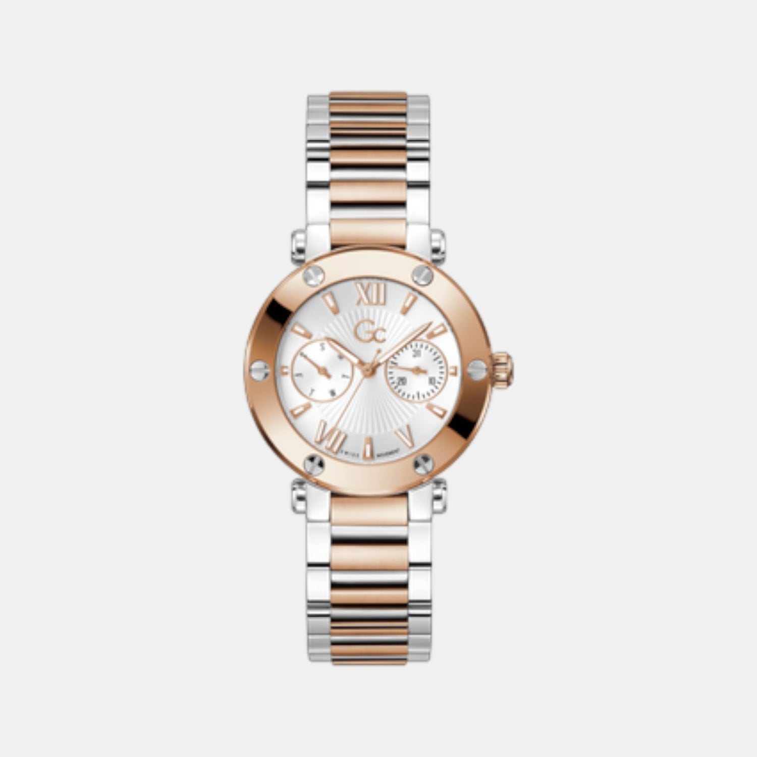 GC Aura Women White Stainless Steel Watch Z48002L1MF – Just In Time