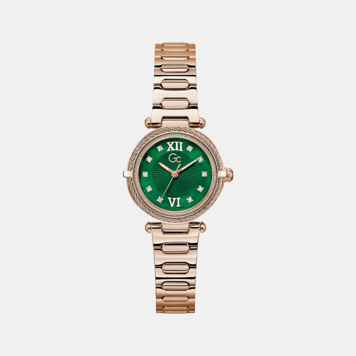 GC Gc Sportchic Women Green Stainless Steel Watch Z57003L9 – Just In Time