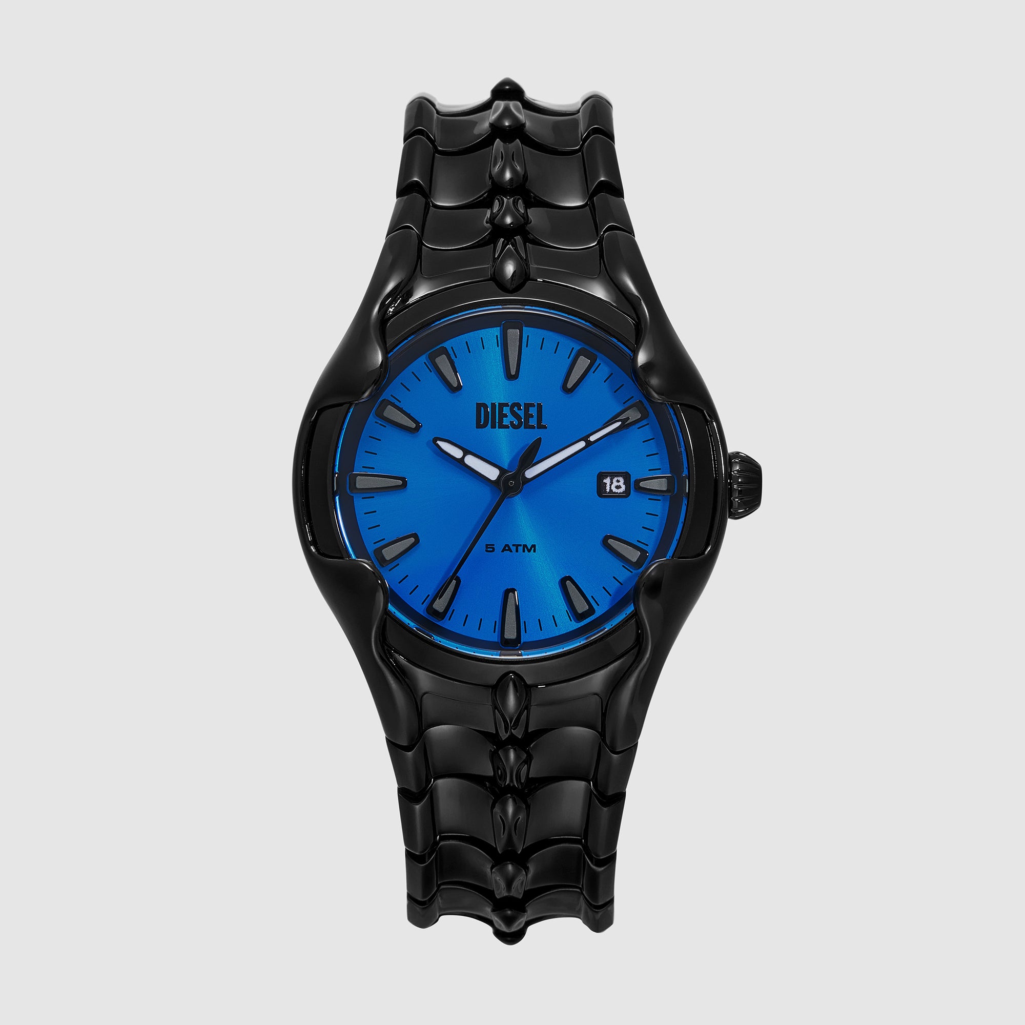 Diesel Vert Men Quartz Blue Dial Analog Stainless Steel Watch DZ2198 ...