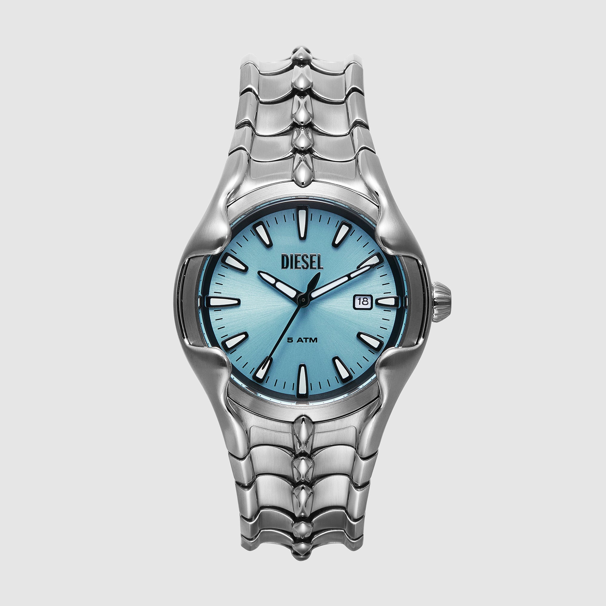 Diesel Vert Men Quartz Blue Dial Analog Stainless Steel Watch DZ2200 ...
